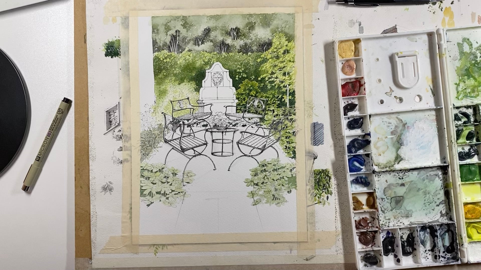 Mayad Allos Art School - Urban Sketching