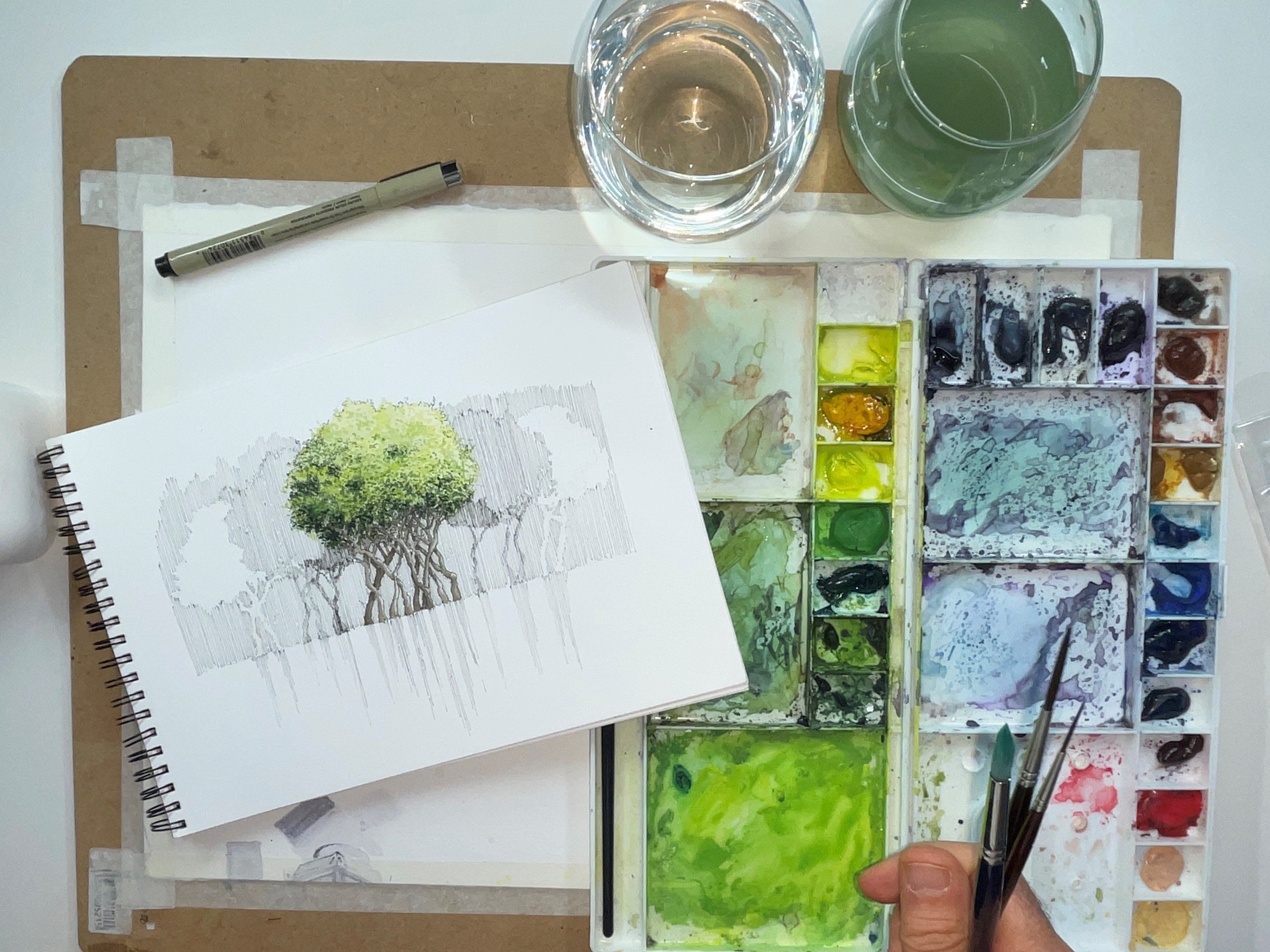 Mayad Allos Art School - Urban Sketching